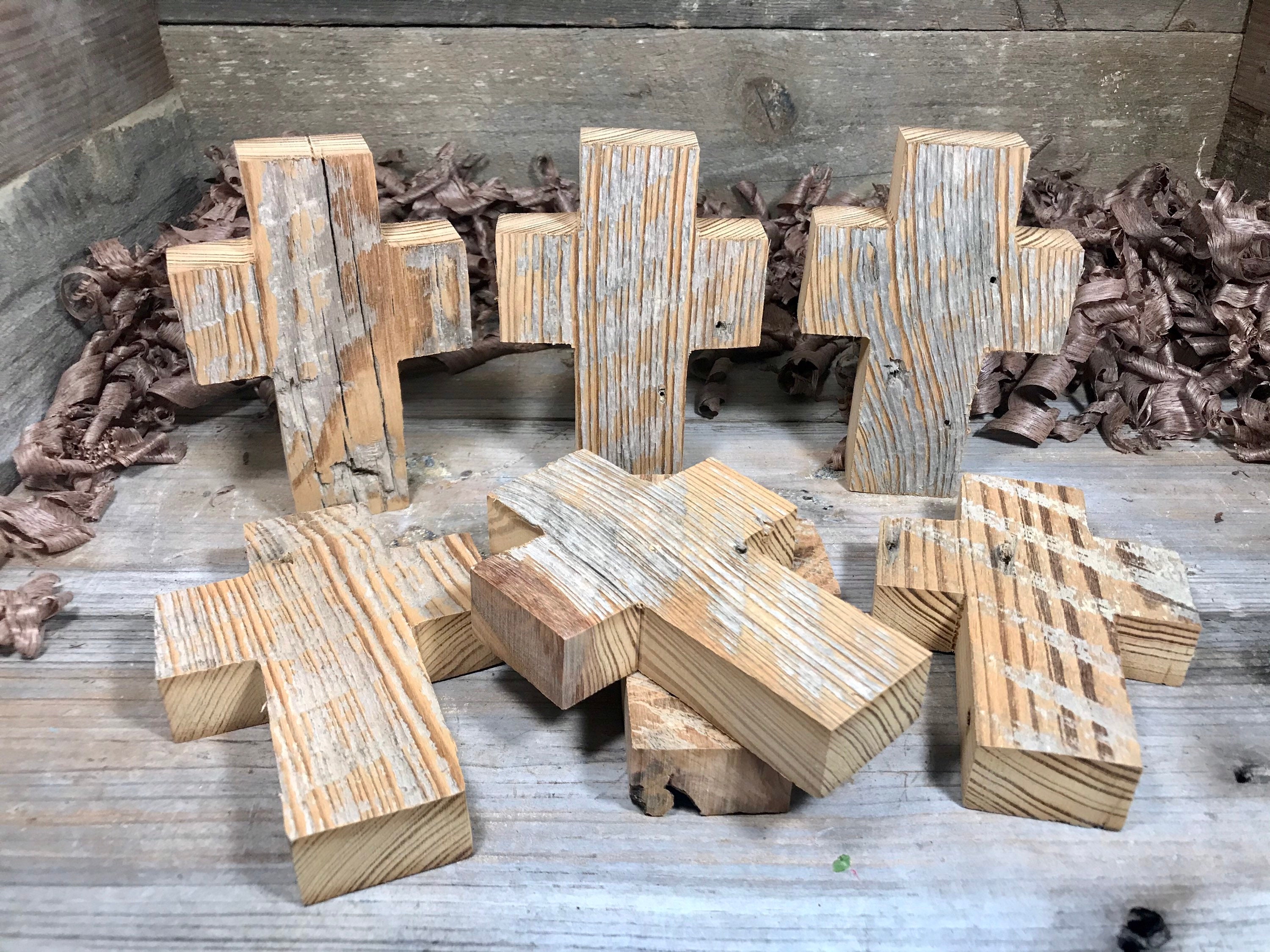 Handmade Wooden Cross from Reclaimed Barnwood | Etsy