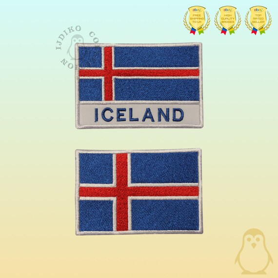 Iceland National Flag Embroidered Iron on Patch Sew on Badge | Etsy
