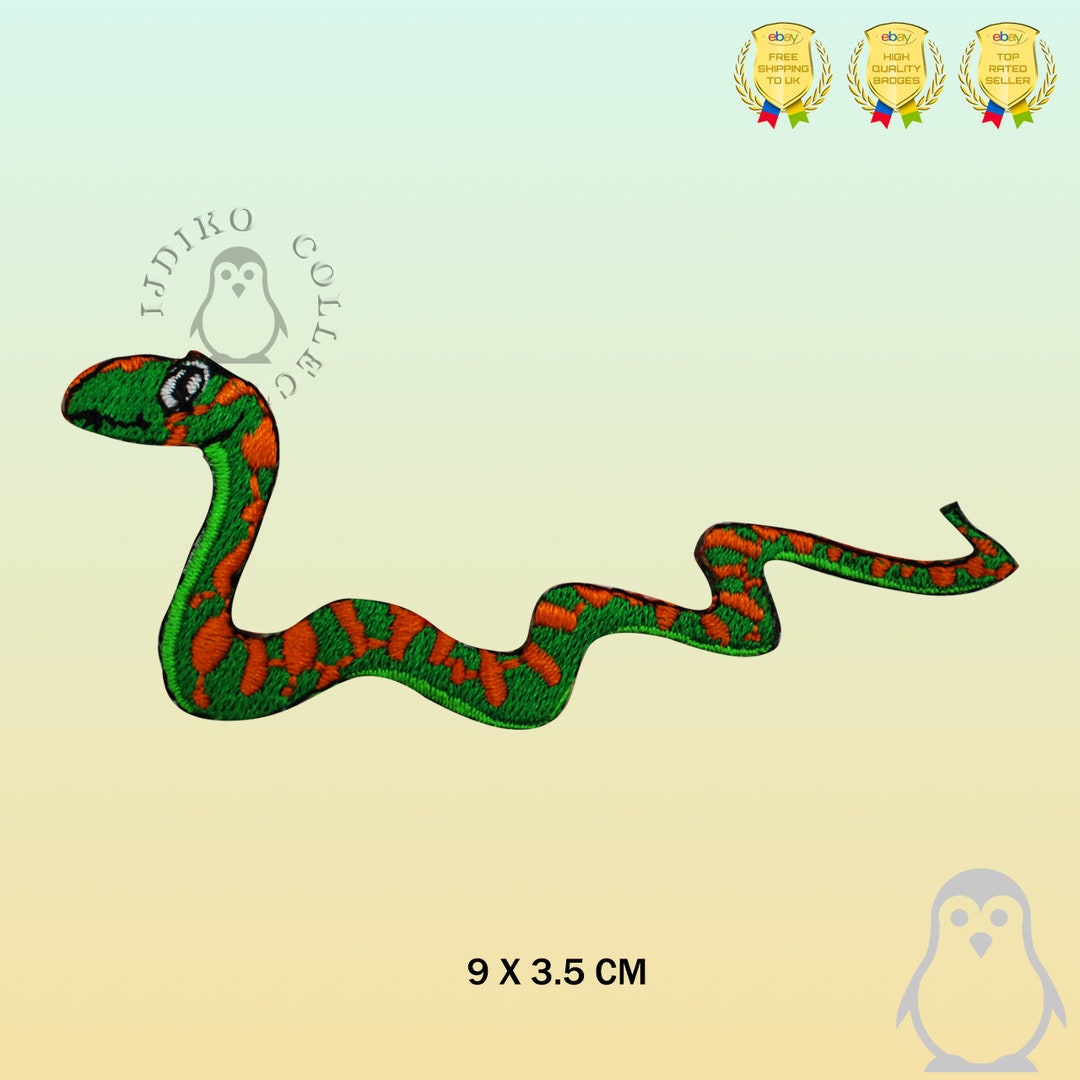 Snake Disney Cartoon Logo Patch Embroidered Iron on Patch Sew on Badge ...