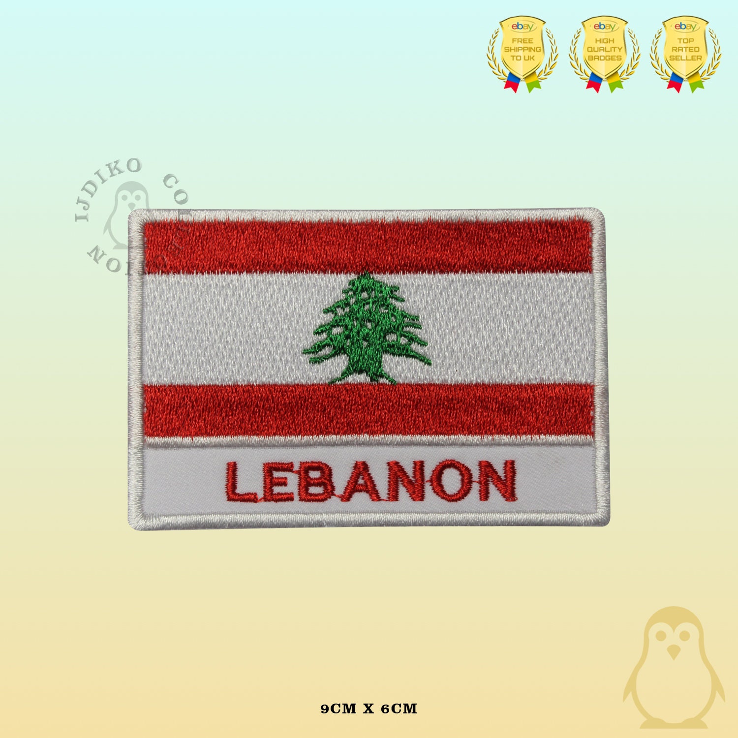 Lebanon National Flag Embroidered Iron On Patch Sew On Badge | Etsy