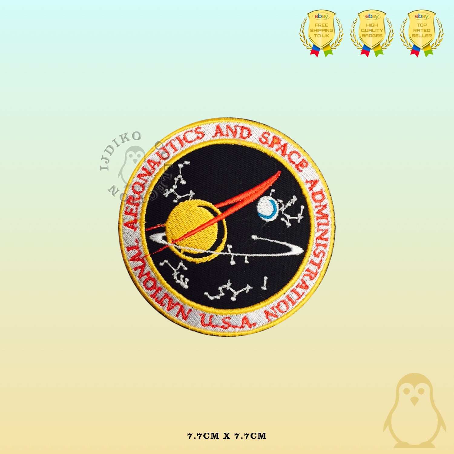 NASA Administration USA Badge Embroidered Iron on Patch Sew on - Etsy