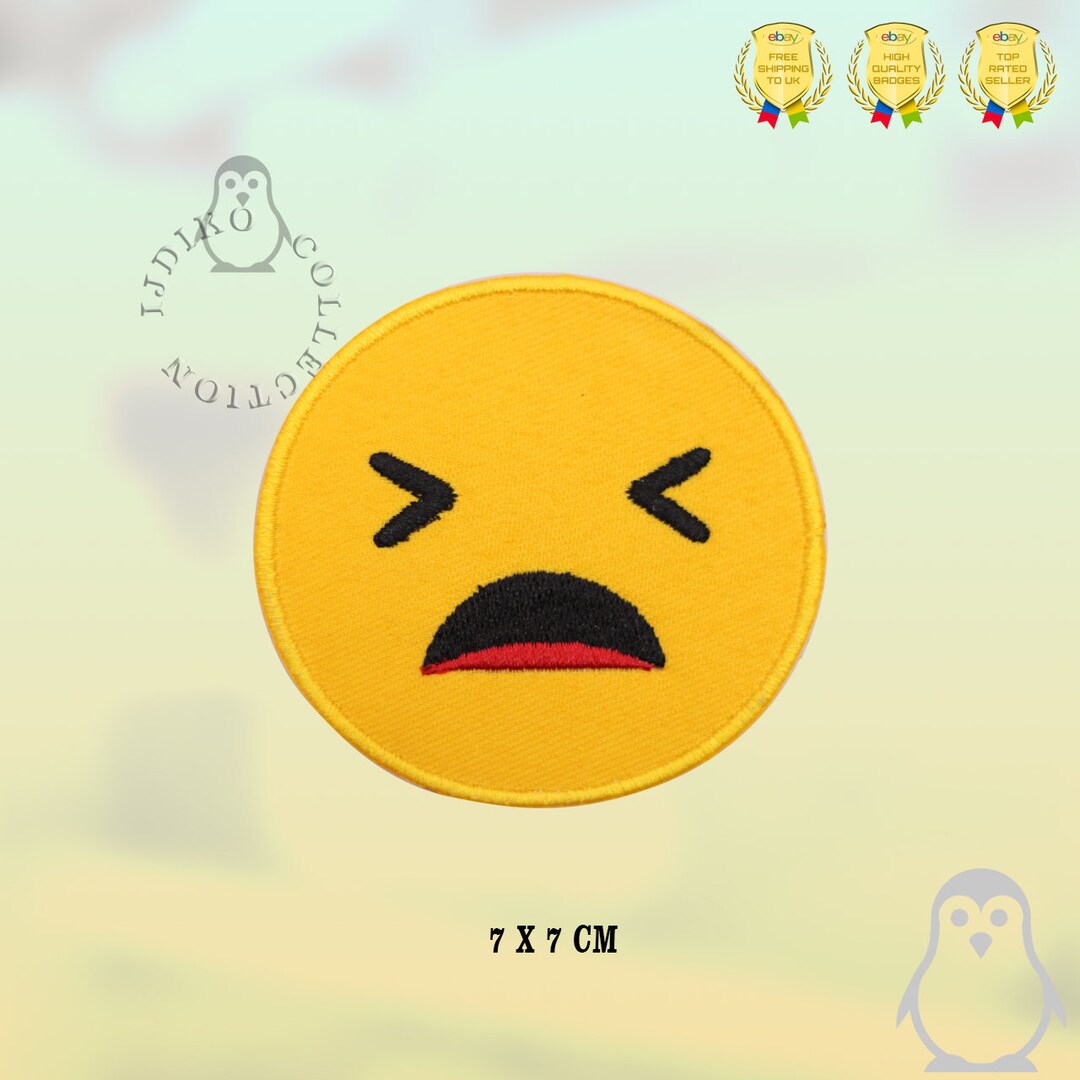Smileys Emoji Patch Embroidered Iron on Patch Sew on Badge - Etsy