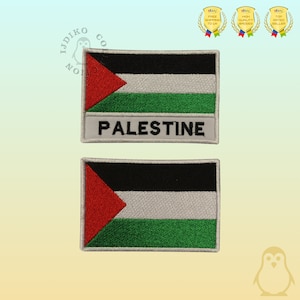 Palestine National Flag Embroidered Iron on Patch Sew on Badge Applique ...