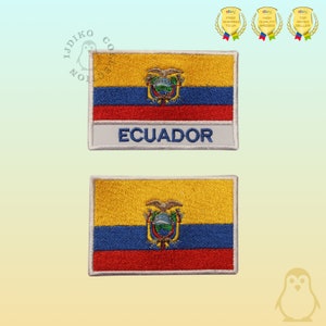 Ecuador National Flag Embroidered Iron on Patch Sew on Badge Applique - Etsy