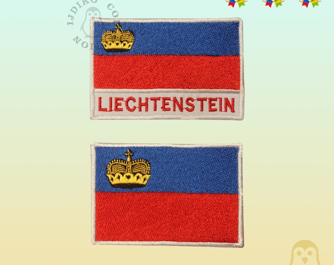 Liechtenstein National Flag Embroidered Iron on Patch Sew on - Etsy
