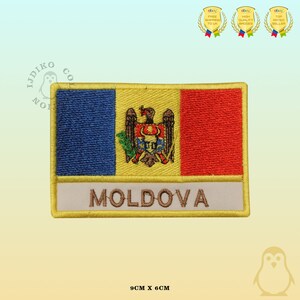 Moldova National Flag Embroidered Iron on Patch Sew on Badge Applique - Etsy