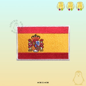 Spain National Flag Embroidered Iron on Patch Sew on Badge Applique - Etsy