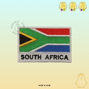 South Africa National Flag Embroidered Iron on Patch Sew on Badge ...