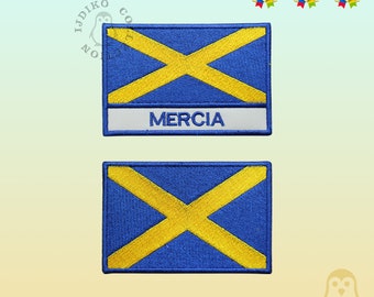 GLOUCESTERSHIRE UK County Flag Embroidered Iron on Patch Sew on Badge Applique County Flag for ...