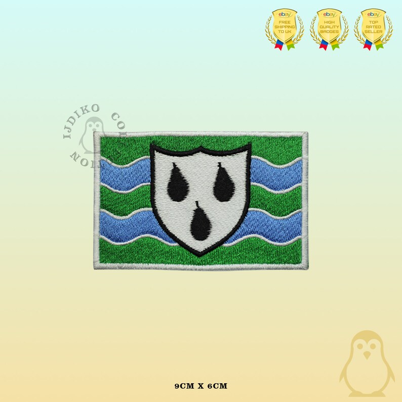 UK WORCESTERSHIRE County Flag Embroidered Iron on Patch Sew on | Etsy