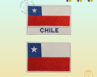 Chile Flag Embroidered Patch - Etsy