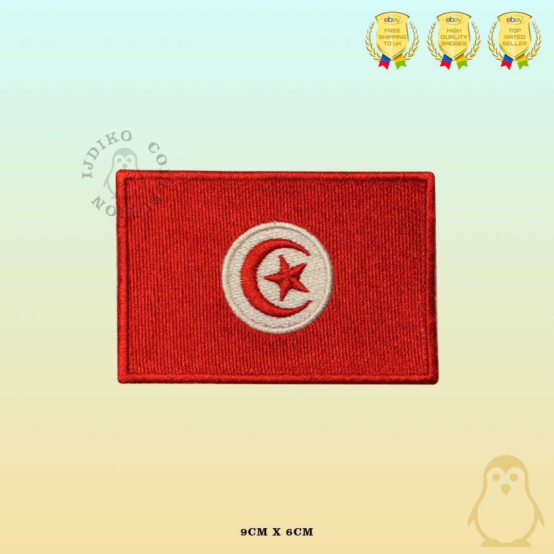 Tunisia National Flag Embroidered Iron on Patch Sew on Badge - Etsy