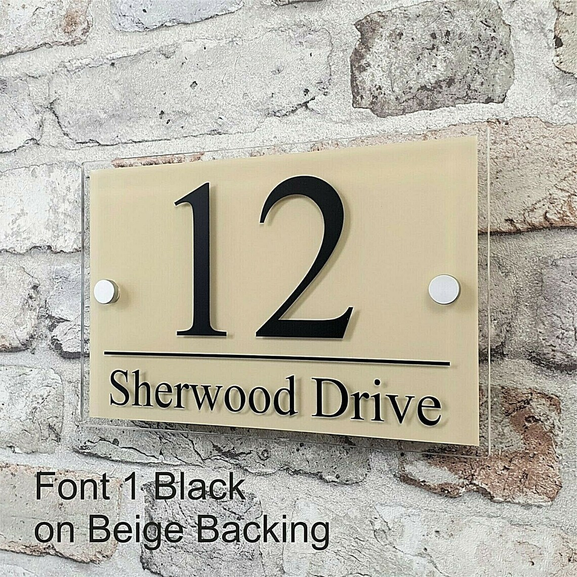 Contemporary House Sign Address Plaques Door Number Name Plates ...