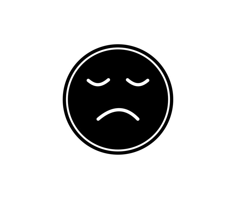 Cute Sad Face Svg,sketch,handdrawn File,png,cutting File,cricut ...