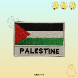 Palestine National Flag Embroidered Iron on Patch Sew on Badge Applique - Etsy