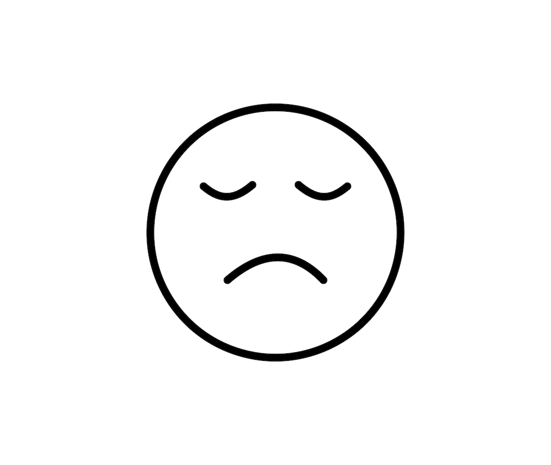 Cute Sad Face Svg,sketch,handdrawn File,png,cutting File,cricut ...