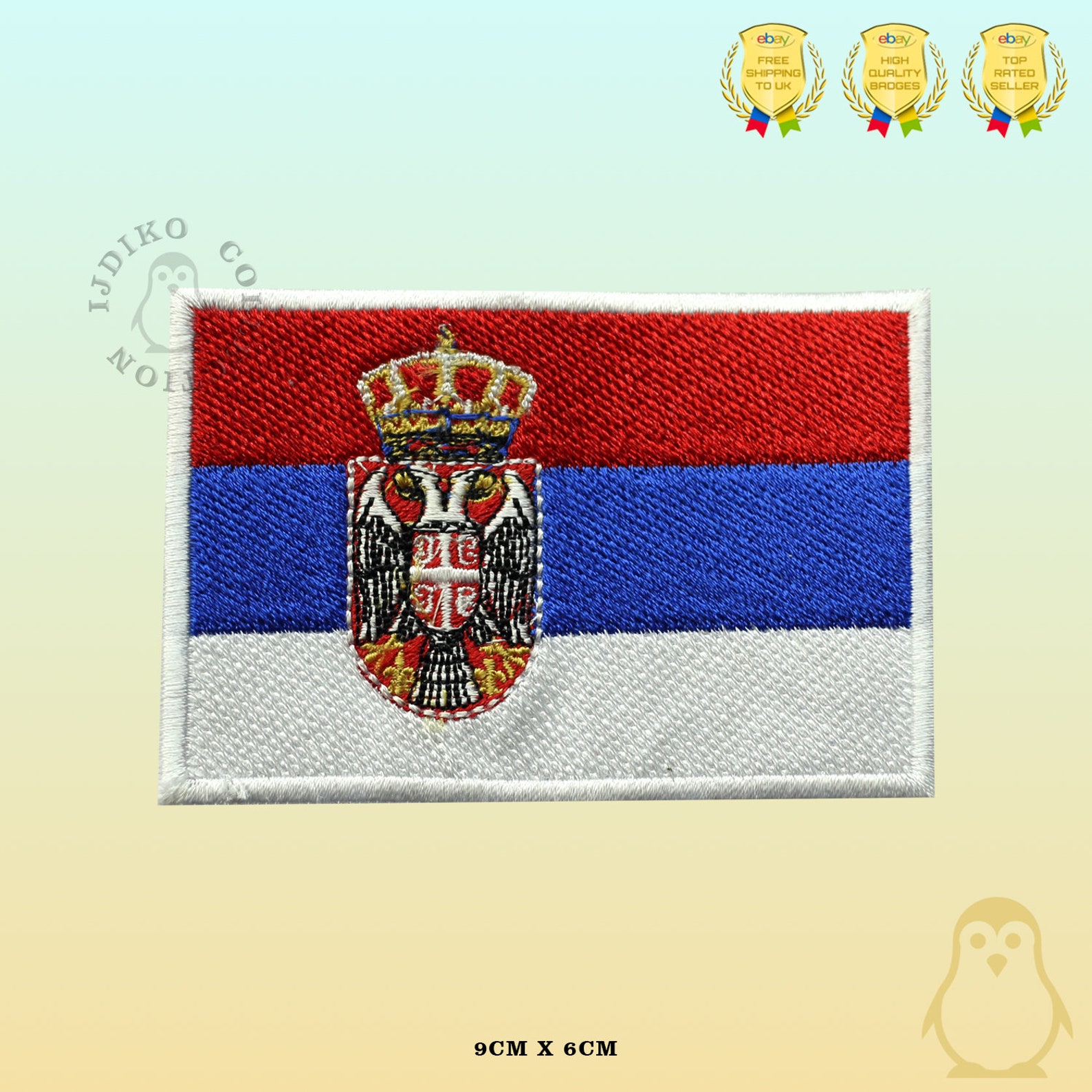Serbia National Flag Embroidered Iron on Patch Sew on Badge | Etsy