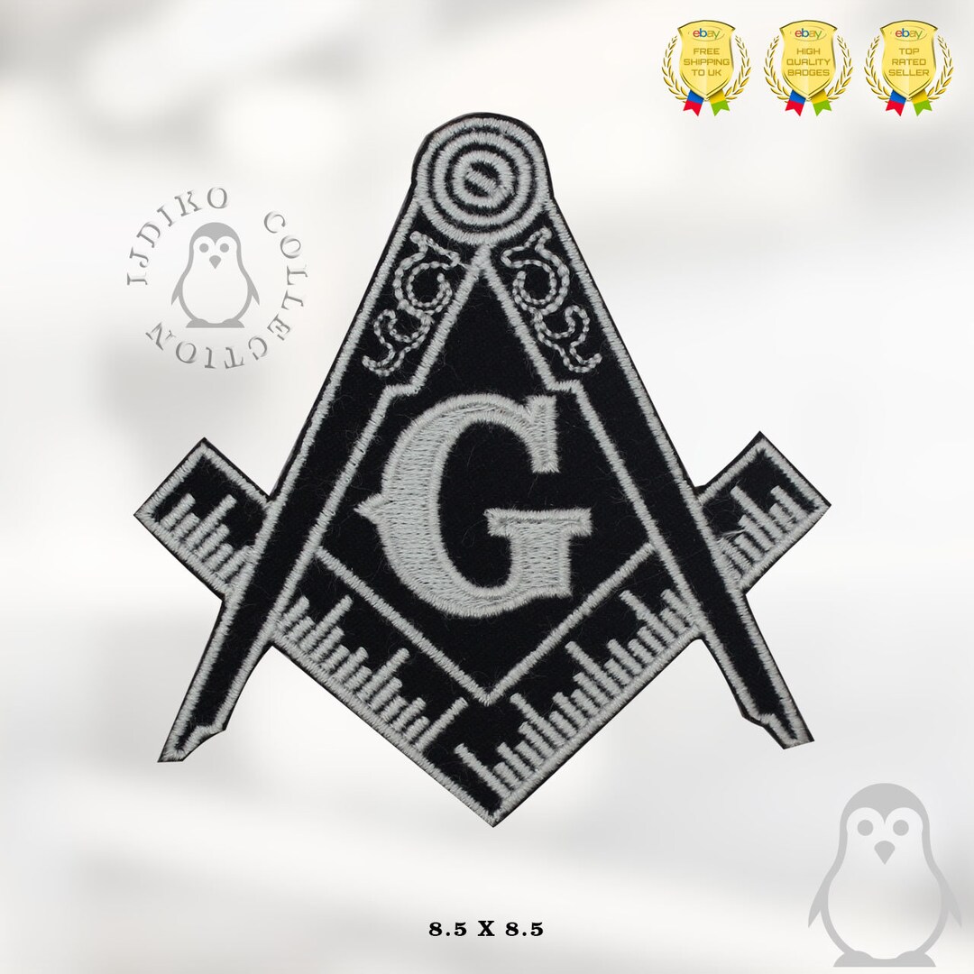 Freemason Masonic Patch Embroidered Iron on Patch Sew on Badge Applique ...