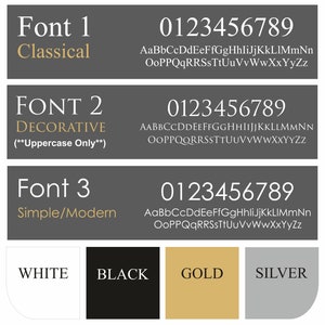 Contemporary House Sign Address Plaques Door Number Name Plates ...