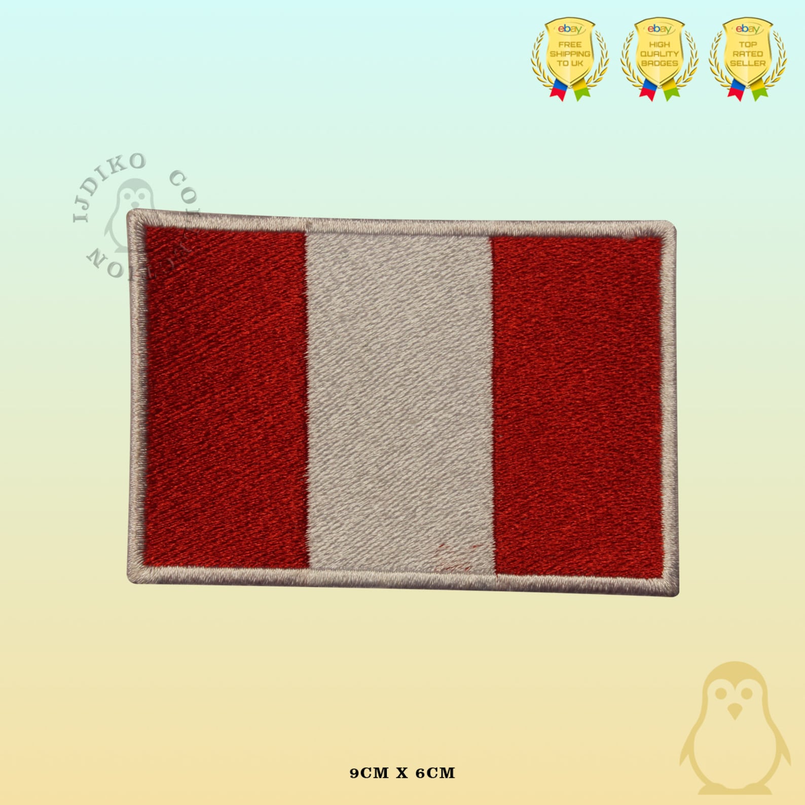 Peru National Flag Embroidered Iron on Patch Sew on Badge - Etsy