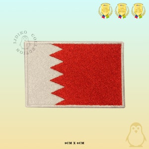 Bahrain National Flag Embroidered Iron on Patch Sew on Badge - Etsy