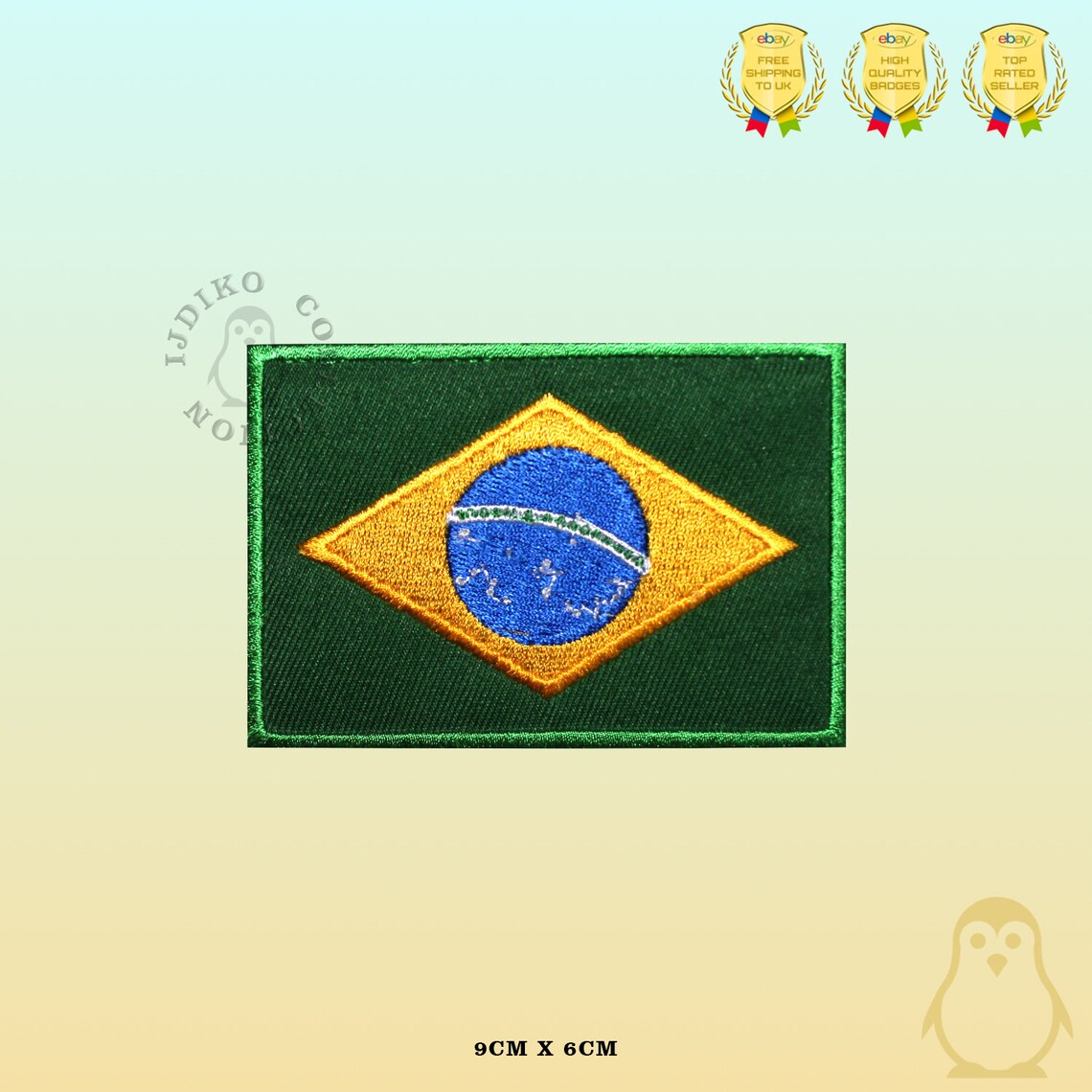 Brazil National Flag Embroidered Iron on Patch Sew on Badge - Etsy