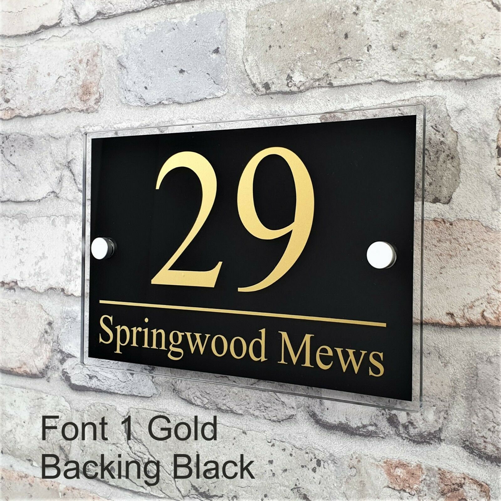 Contemporary House Sign Address Plaques Door Number Name - Etsy