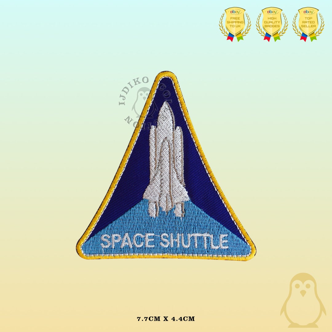 NASA USA Space Shuttle Embroidered Iron on Patch Sew on Badge Applique ...