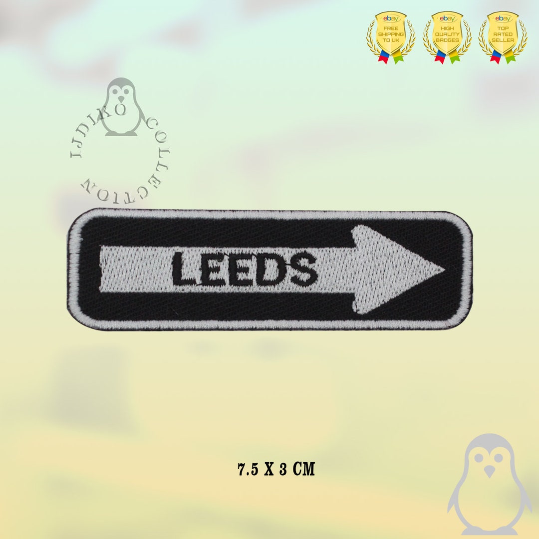 Leeds Arrow Patch Embroidered Iron on Patch Sew on Badge Applique - Etsy Ireland