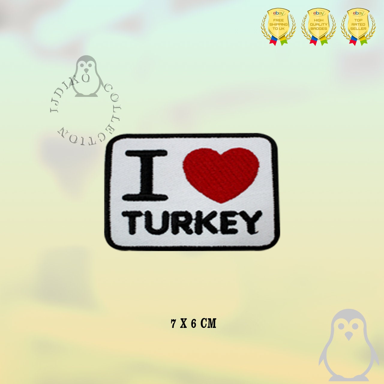 I Love Turkey Aufnäher Applikation - Etsy.de
