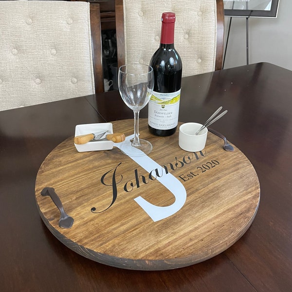 Rustic Lazy Susan - Etsy