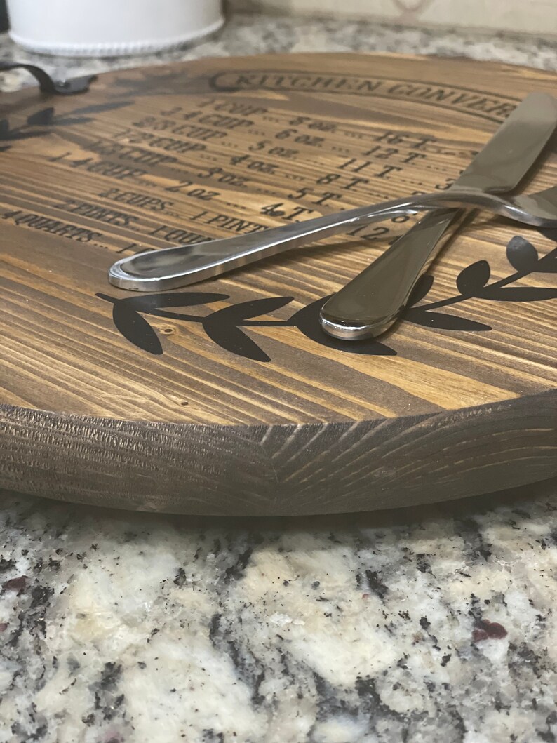 Kitchen Lazy Susan Conversion Chart Tray - Etsy