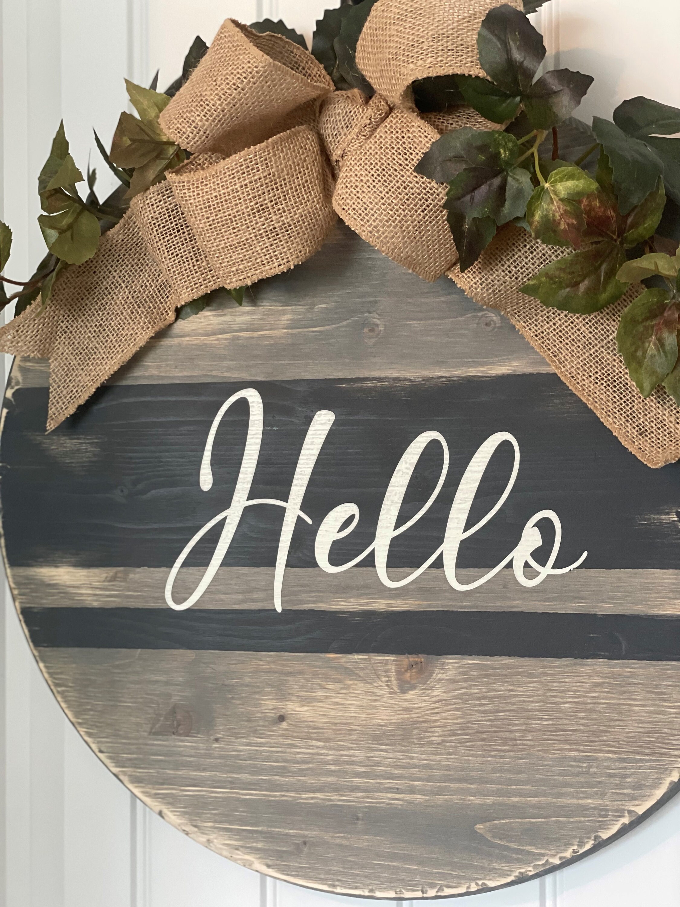 Distressed Hello Door/wall Hanger, Hello Signs - Etsy