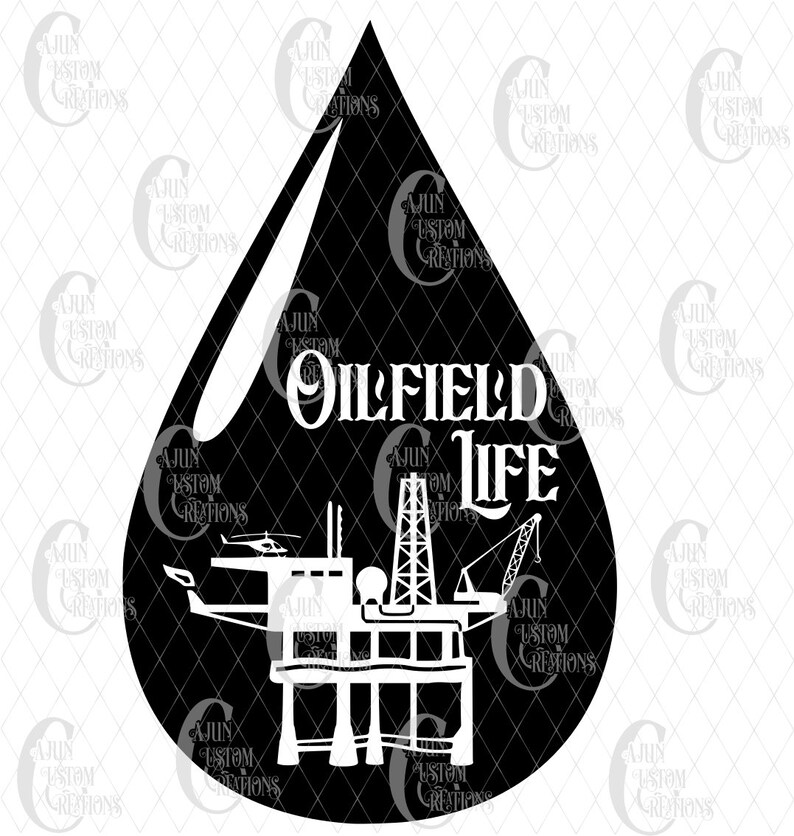Oilfield Life Truck Decal Oil Drop Oil and Gas Industry | Etsy