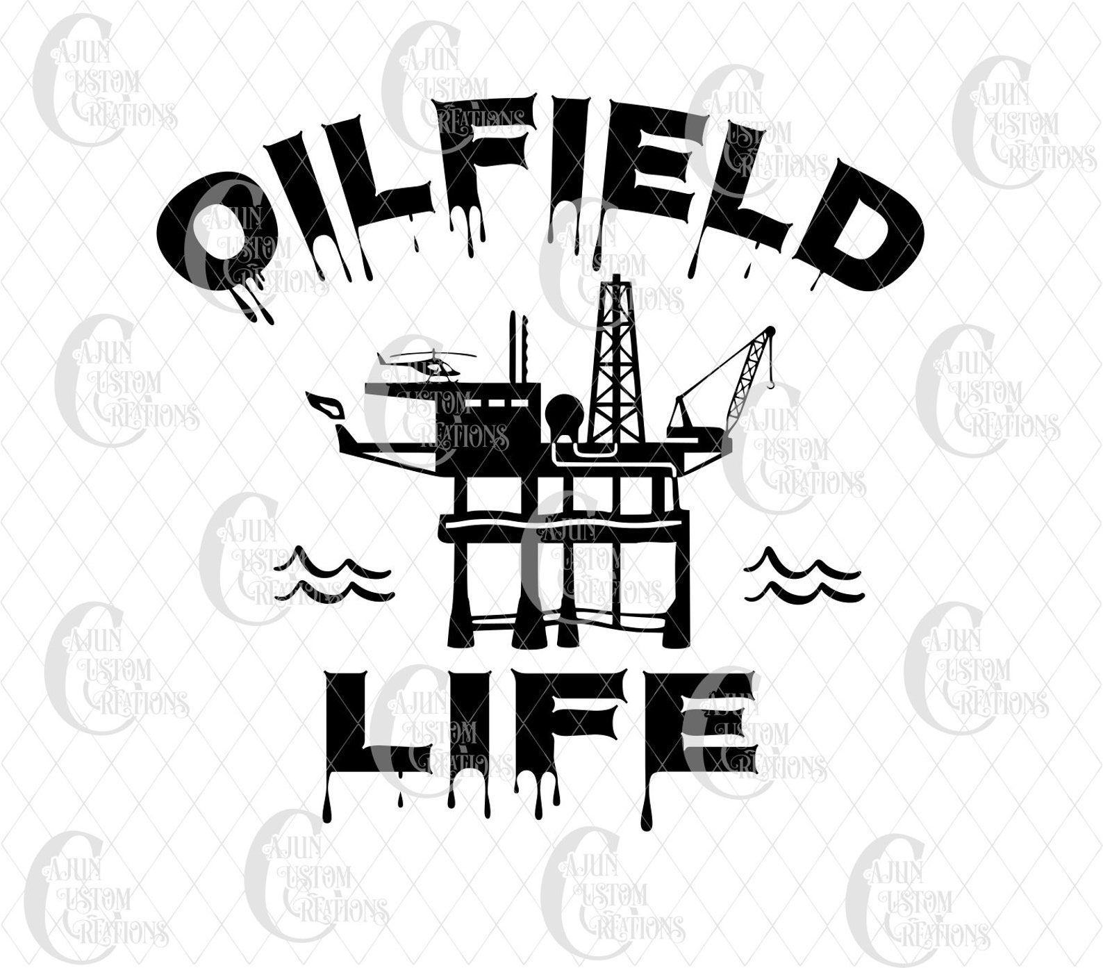 Oilfield Life Truck Decal Offshore Rig Oil and Gas | Etsy