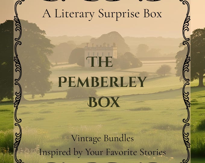 Literary Vintage Surprise Box - the Pemberley Box - Inspired by Jane ...