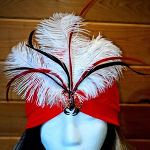 Red 1920s Headpiece // Flapper Headpiece // Scorpion Red Turban Hat - Etsy