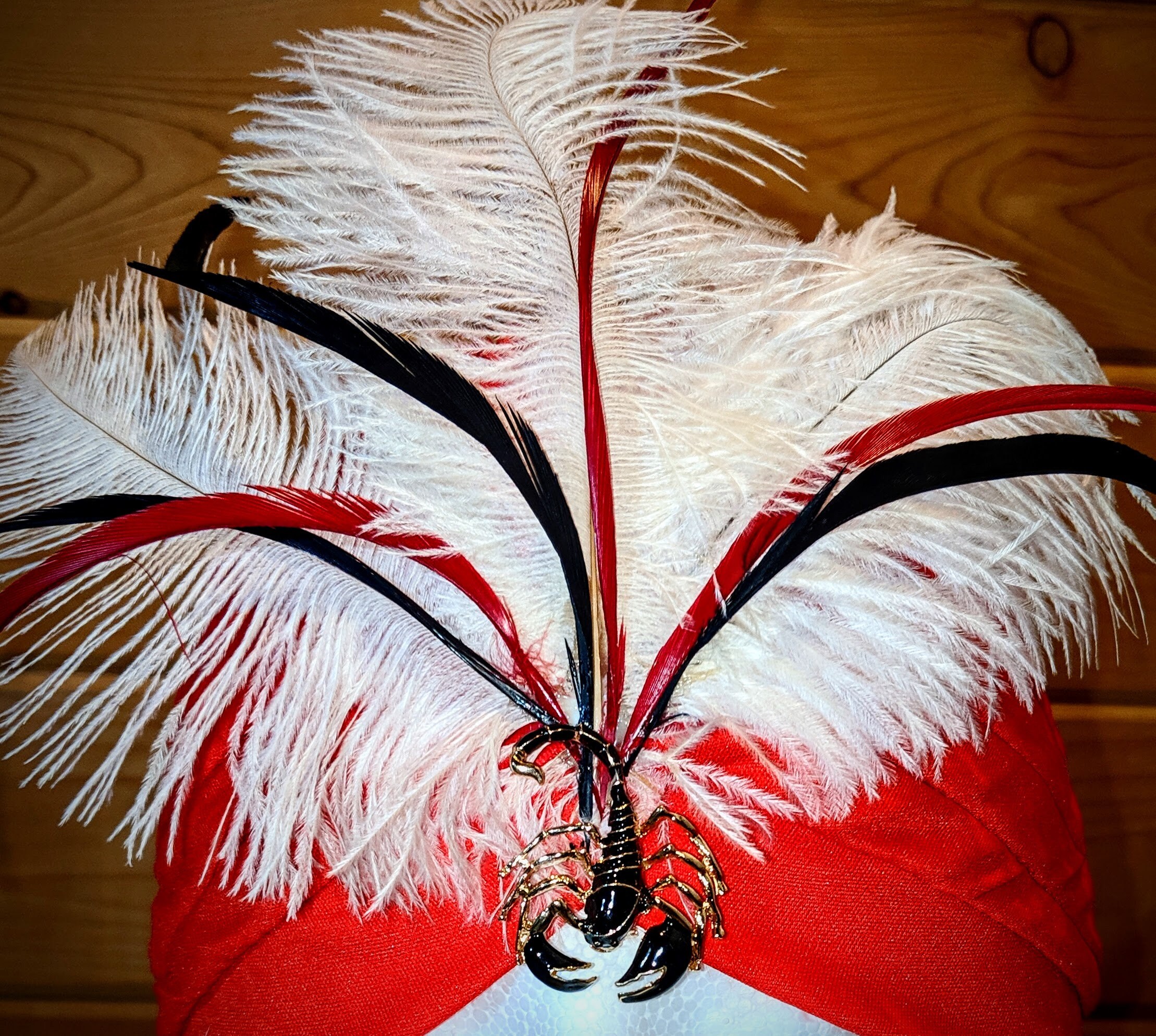 Red 1920s Headpiece // Flapper Headpiece // Scorpion Red Turban Hat - Etsy