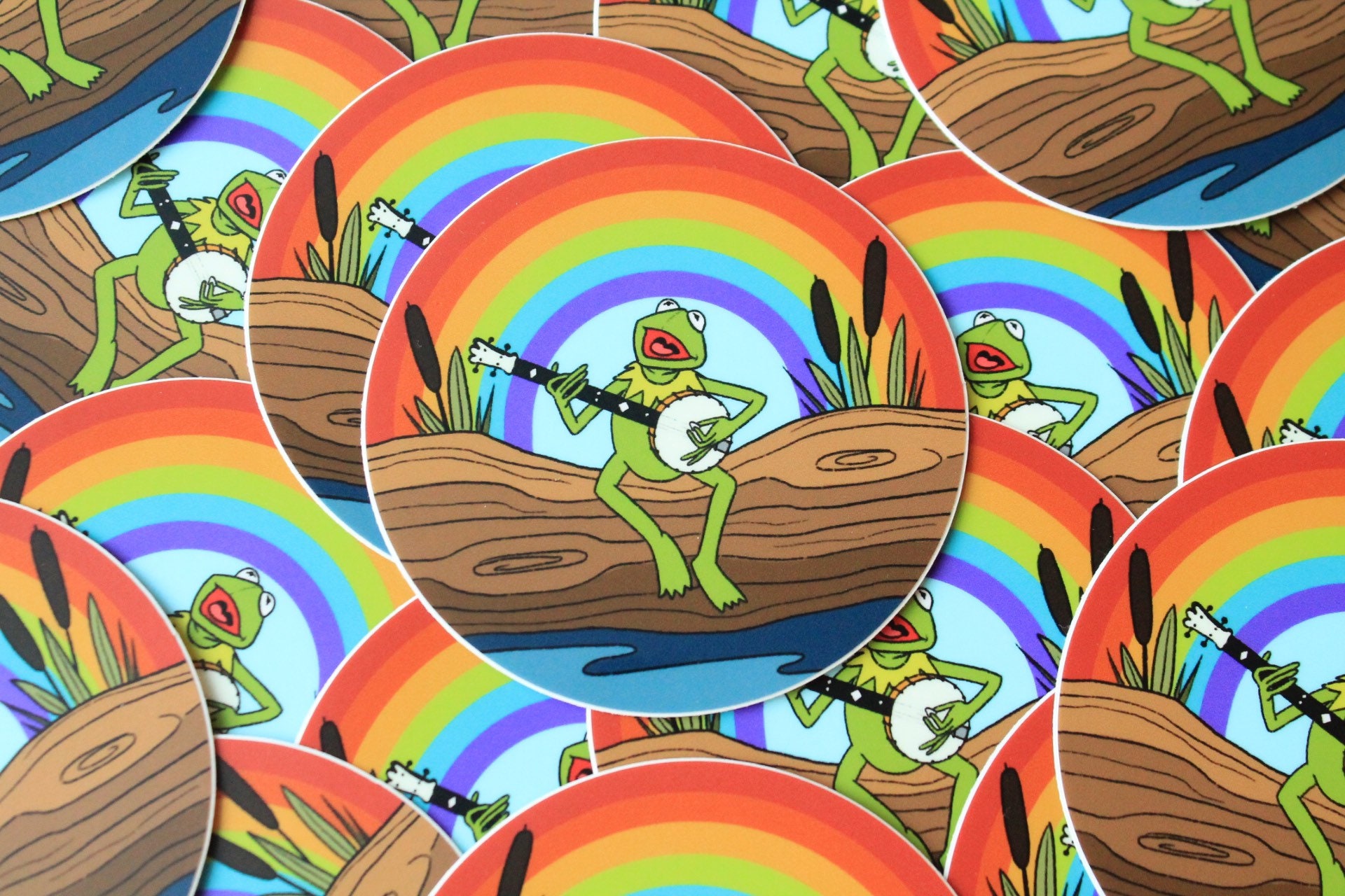 Kermit Rainbow Connection Vinyl Sticker - Etsy