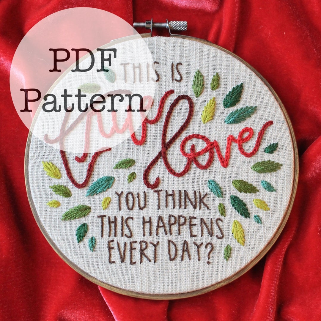 PDF Embroidery Pattern: True Love, Princess Bride - Etsy