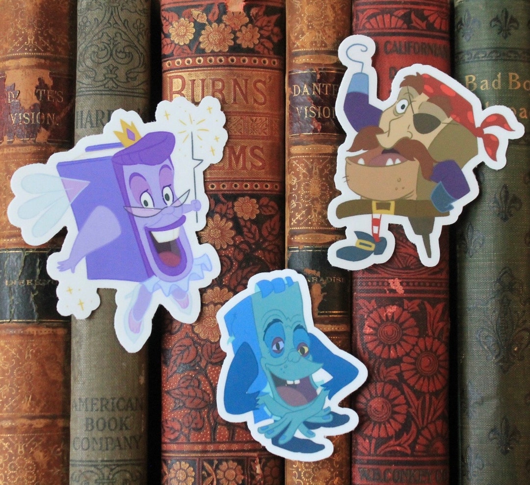 Pagemaster Books Vinyl Sticker Set - Etsy