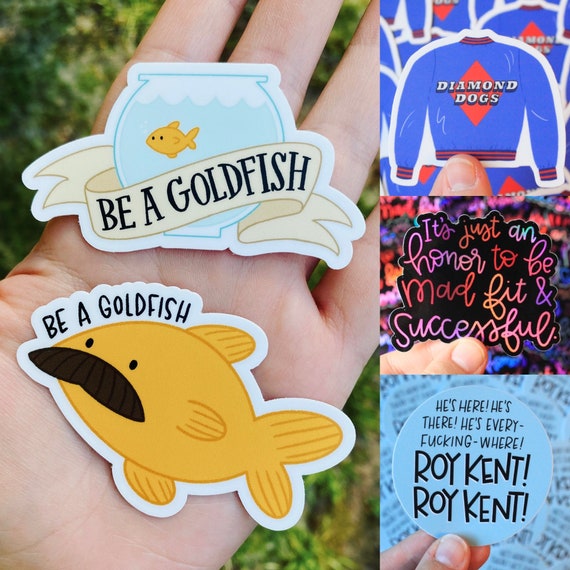 Be a Goldfish and More TL Vinyl Stickers | Etsy