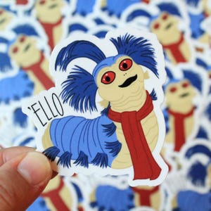Labyrinth Ludo and Worm Vinyl Stickers - Etsy Australia