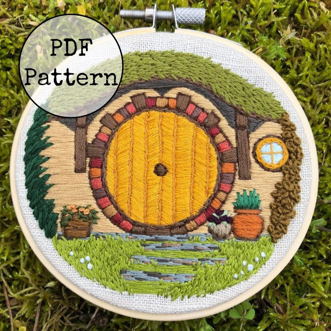 PDF Embroidery Pattern: Hobbit Door Lotr - Etsy