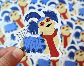 Ello Worm Sticker Labyrinth Inspired Sticker Labyrinth Worm Sticker ...