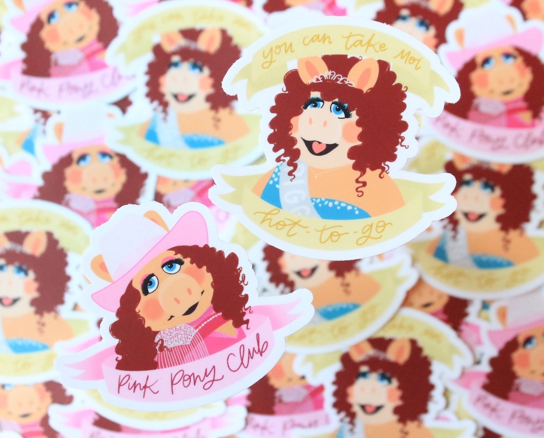 Miss Piggy Chappell Roan Vinyl Stickers - Etsy