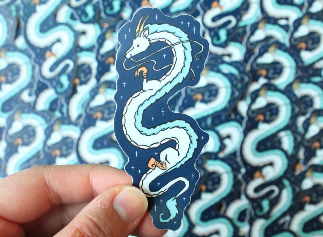 Haku, River Spirit Dragon Vinyl Sticker - Etsy