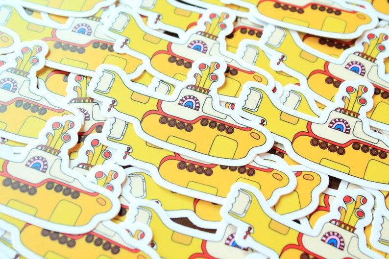 Beatles Yellow Submarine Vinyl Sticker - Etsy