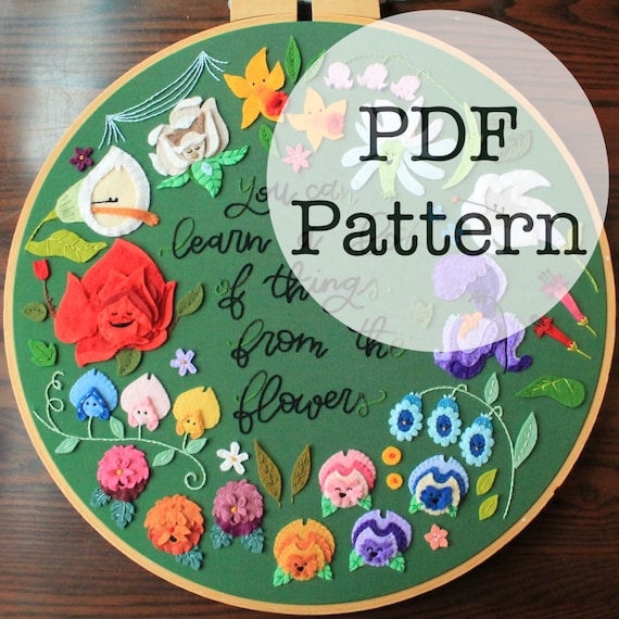PDF Embroidery Pattern: Golden Afternoon - Etsy
