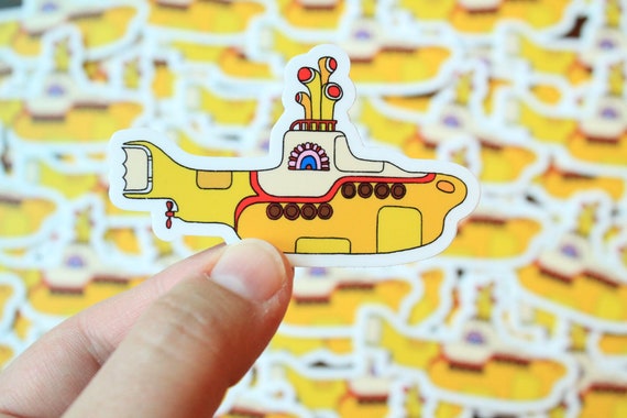 Beatles Yellow Submarine Vinyl Sticker - Etsy UK